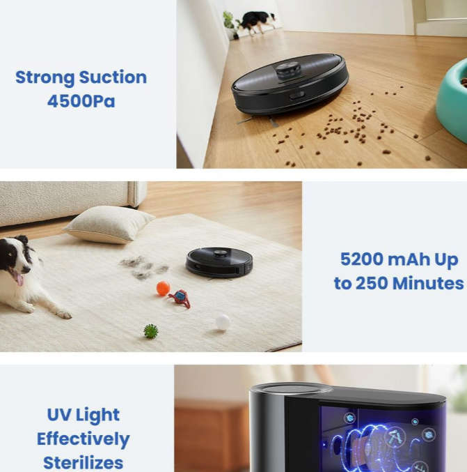 Other Home Automation - Proscenic M9 Self-Emptying Robotic Vacuum with Rotating Mops 2024 Model ...